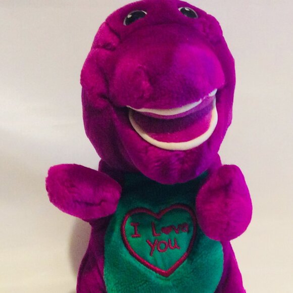 Toys | Barney The Purple Dinosaur 8 Plush I Love You Stitched On Heart ...